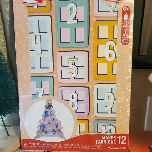 Office | 12 Days Of Christmas Ornament Making Kit Craft Box Wreath Hat ...